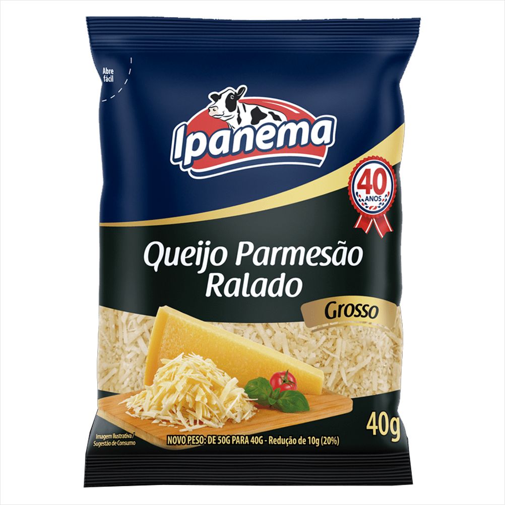 Queijo Ralado Ipanema 40g | Compre online e receba em casa!