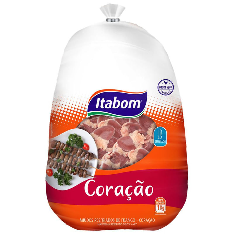 Coração de Frango Congelado Itabom 1kg