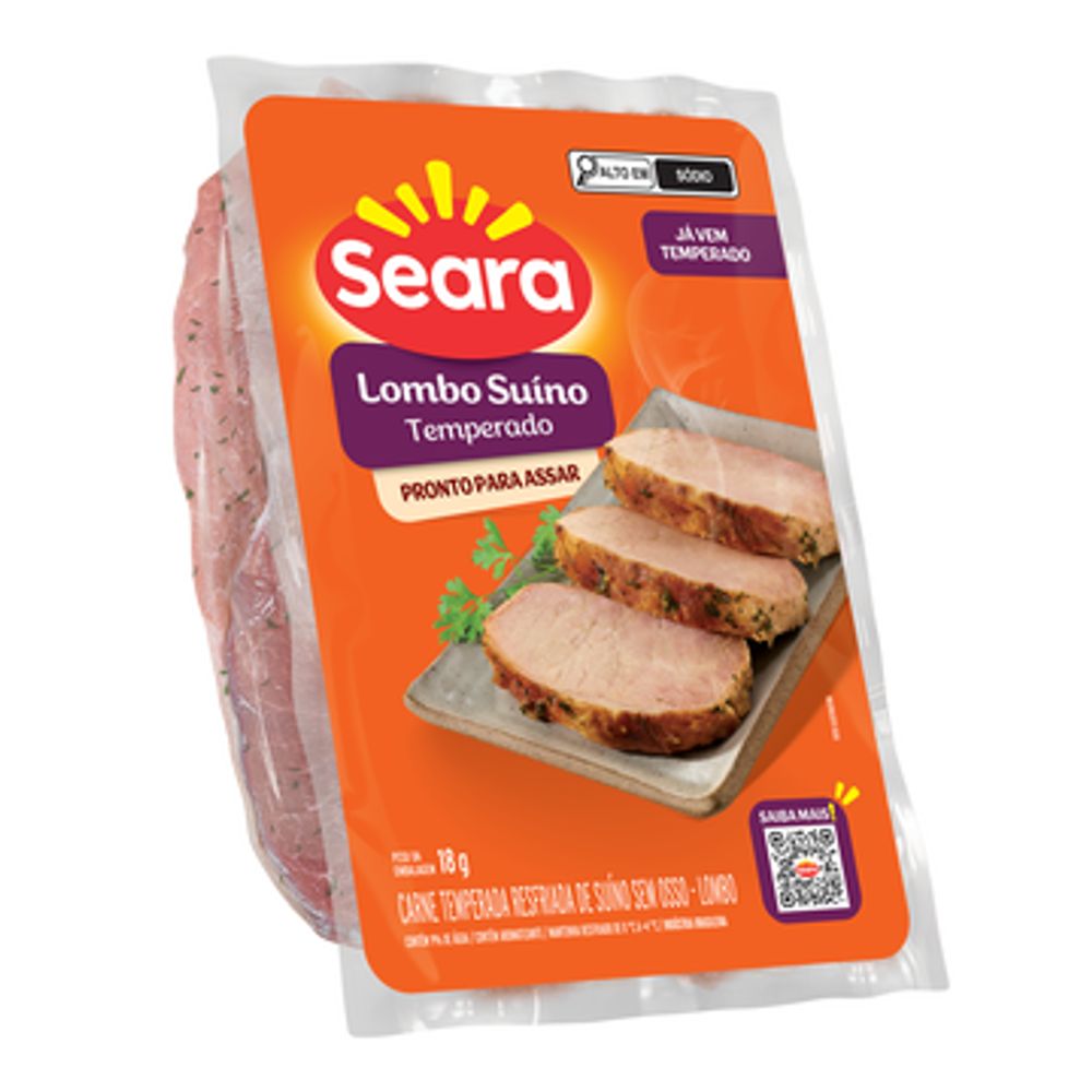 Lombo Suíno Temperada Tradicional Seara kg | Compre online e receba em ...