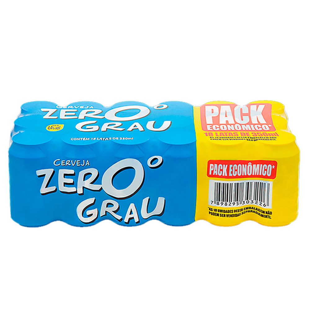 Cerveja Zero Grau Conti 350ml com 18 unidades