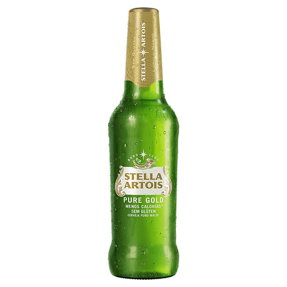 Cerveja Puro Malte Pure Gold sem Glúten Stella Artois Garrafa 330ml Cerveja Puro Malte Pure Gold sem Glúten Stella Artois Garrafa 330ml