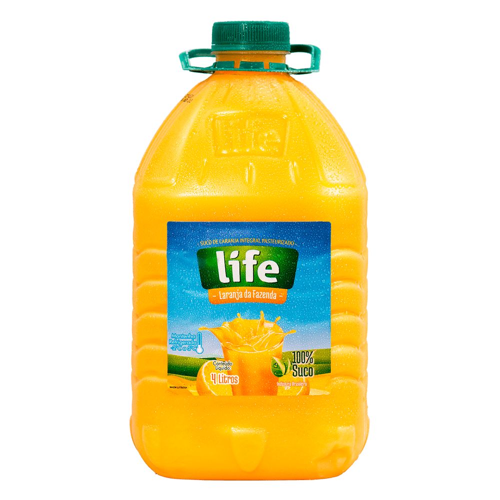Suco de Laranja Life Pet 4L